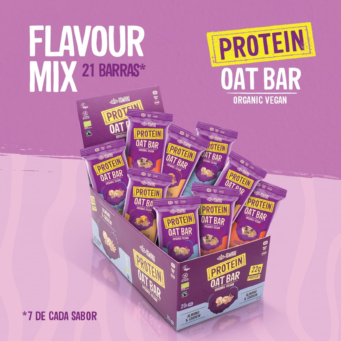 Compra ora Protein Oat Bar Flavour Mix - Barrette | Iswari